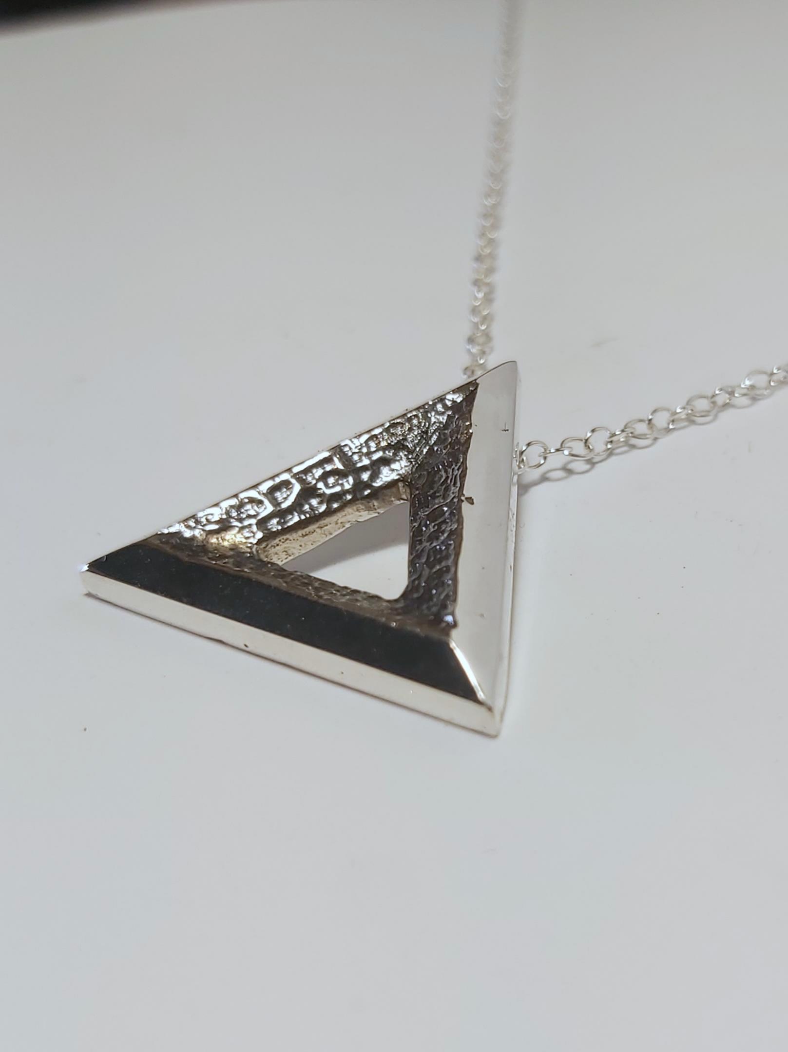 Sterling Silver Triangle Pendant