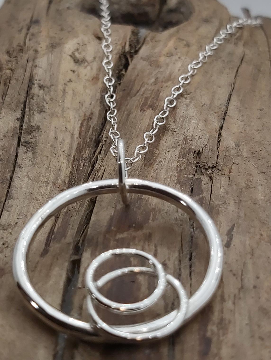 Sterling Silver Circles Pendant