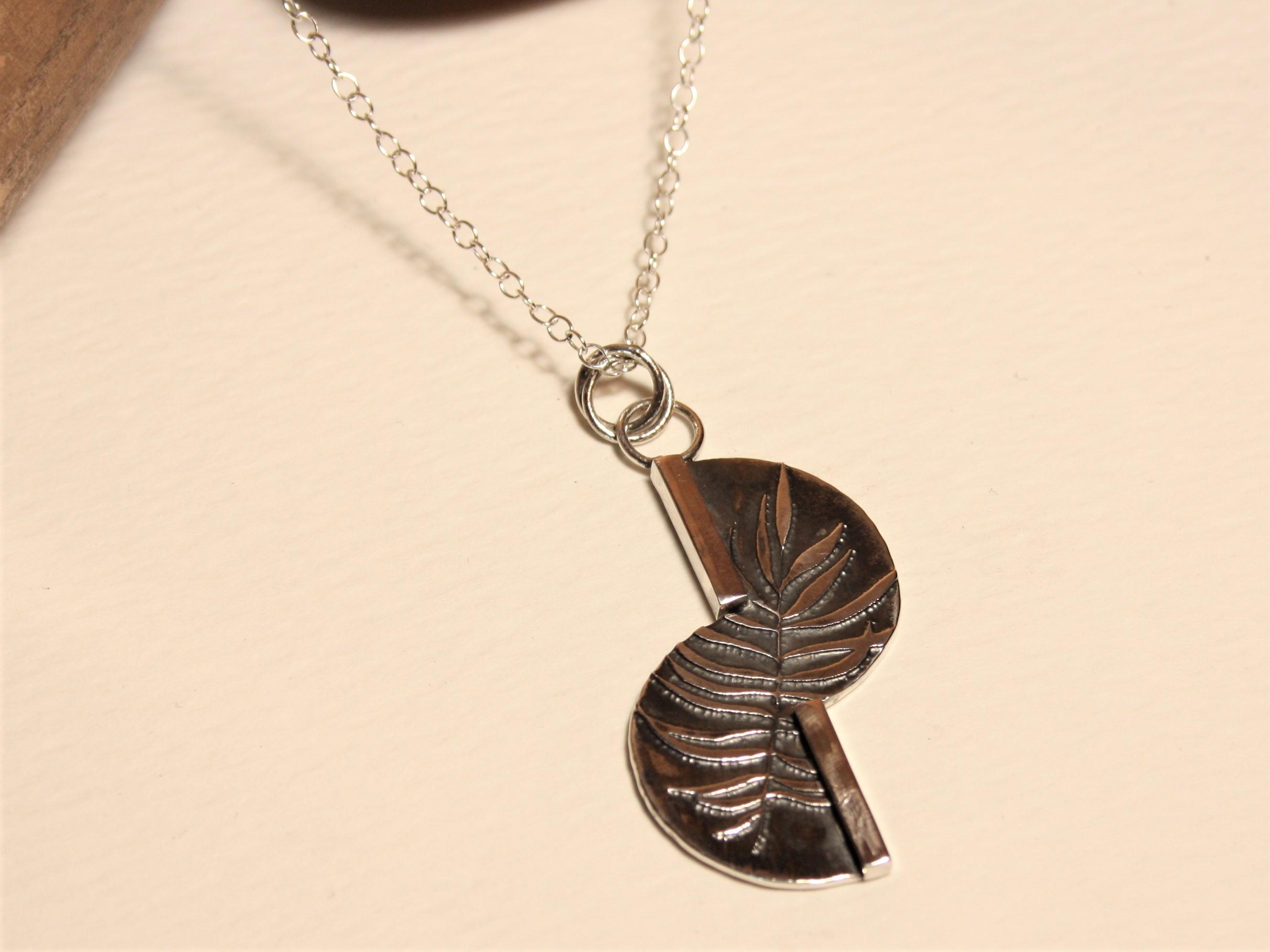 Sterling Silver Fern Pendant