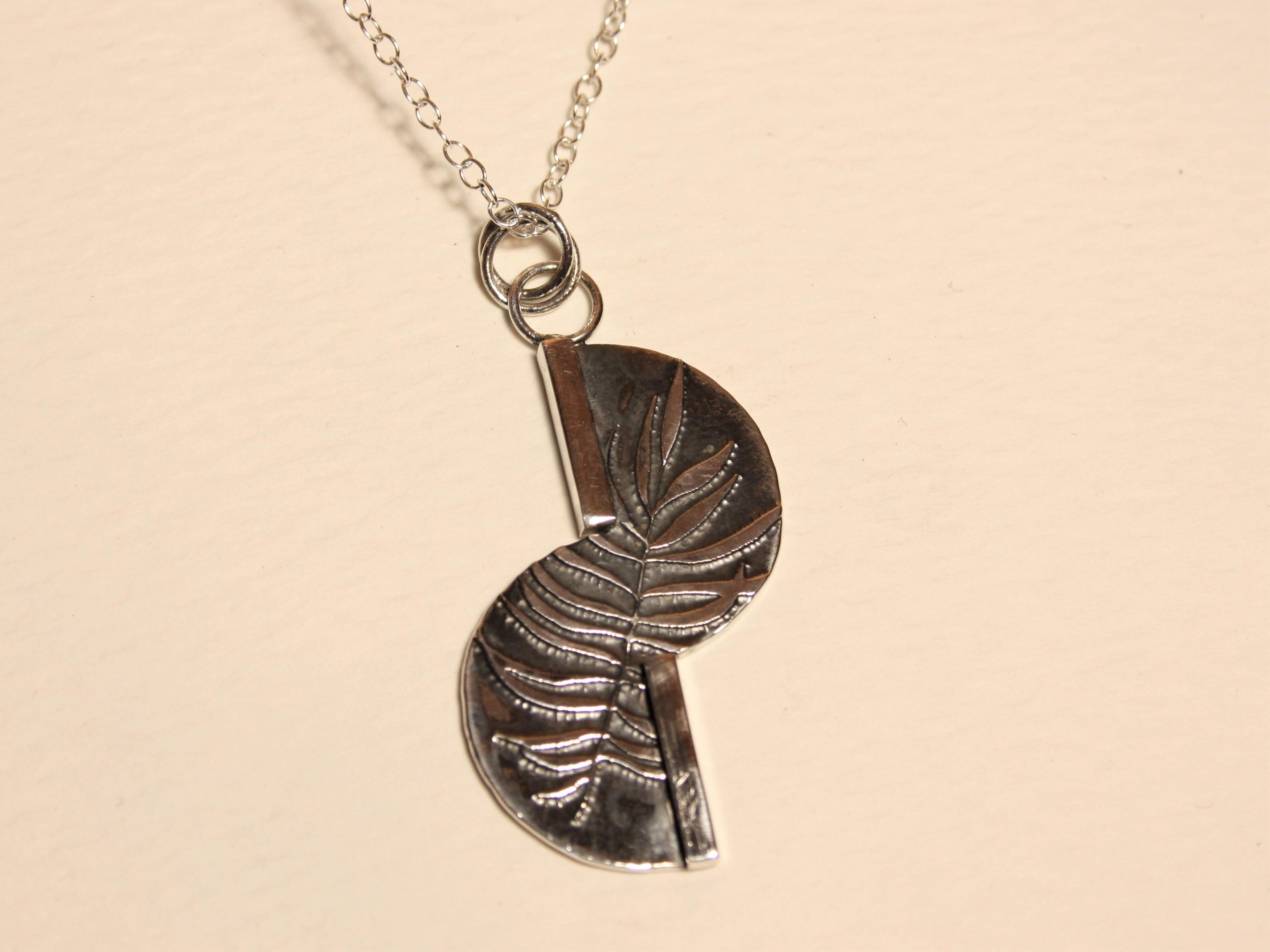 Sterling Silver Fern Pendant