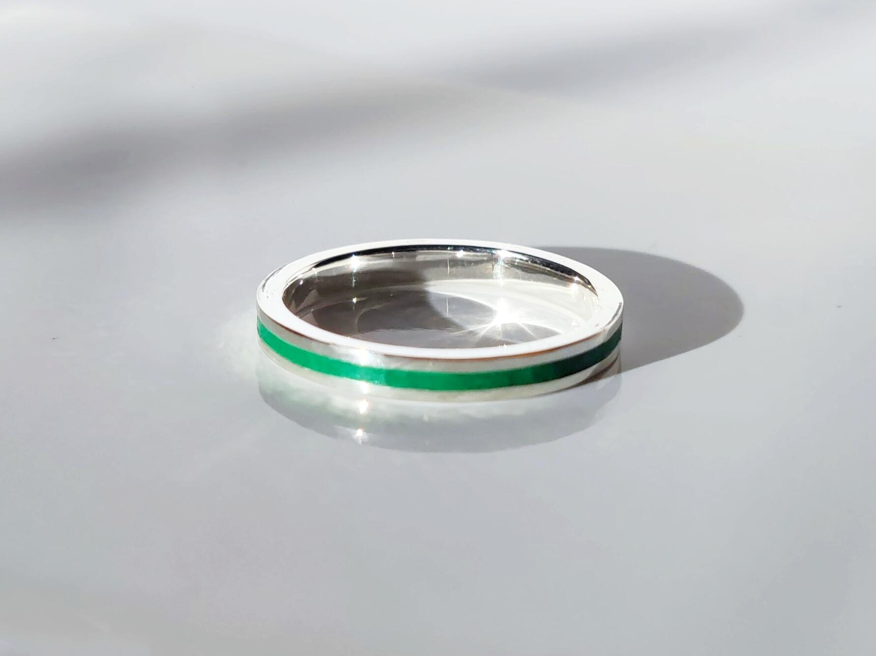 Coloured Sterling Silver Stacking Ring, Available in Various Colours ...