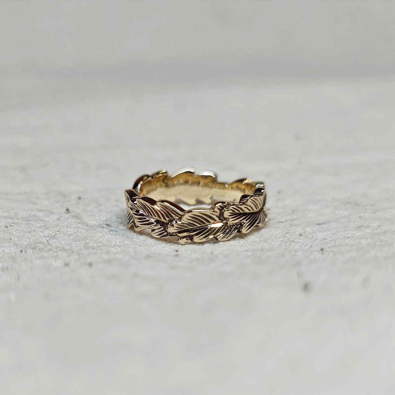 9ct Gold Oak Leaf Ring