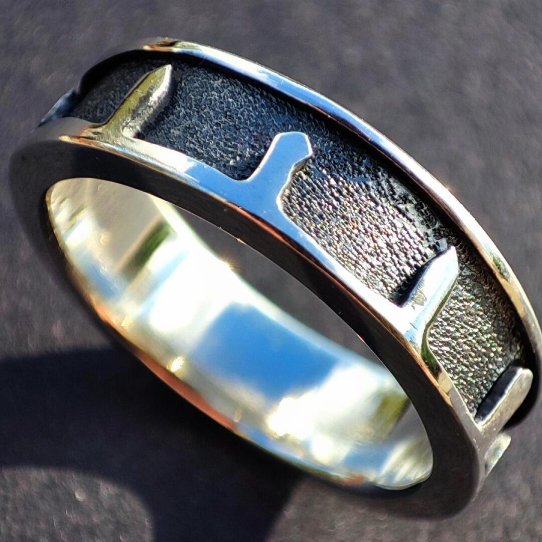 Sterling Silver Sand Ring