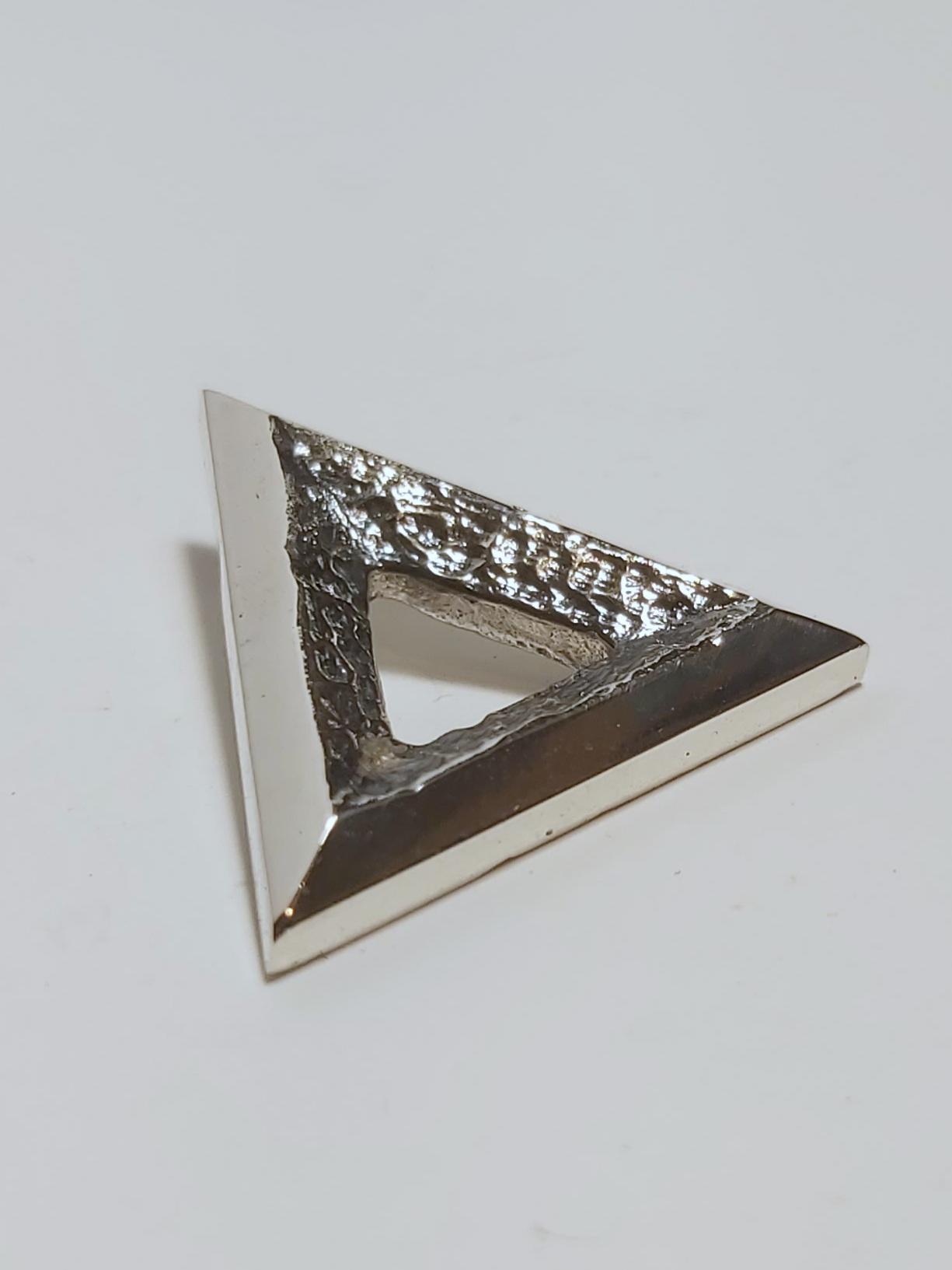Sterling Silver Triangle Pendant
