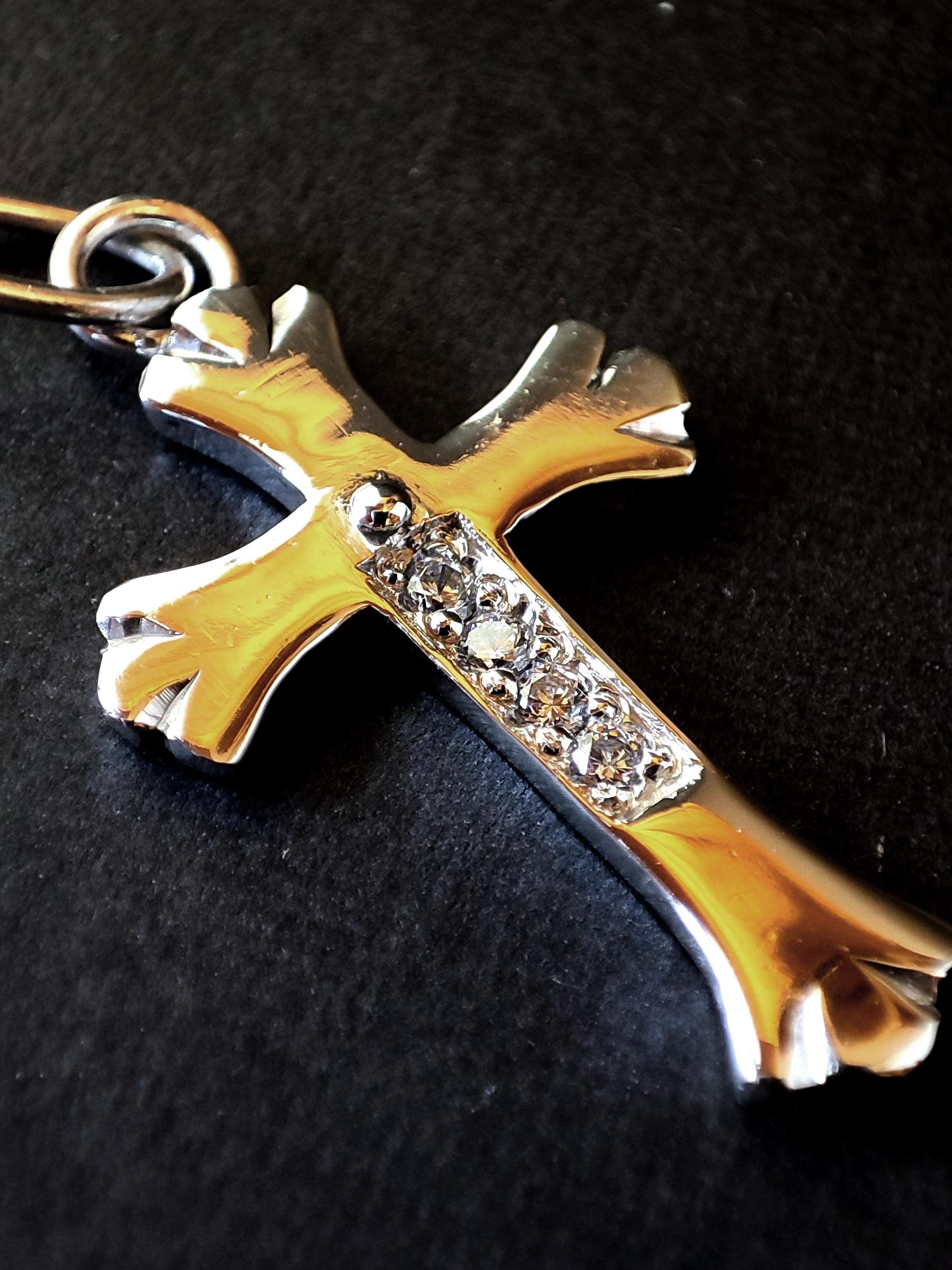 Sterling Silver Pavé Set Cross