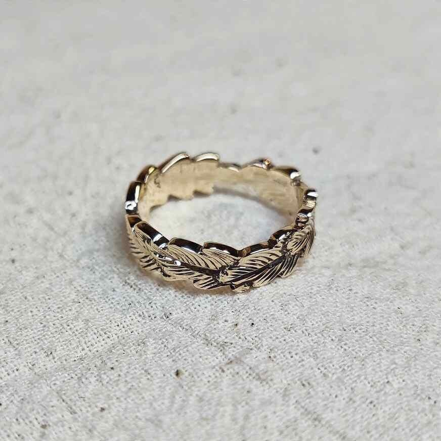 9ct Gold Oak Leaf Ring