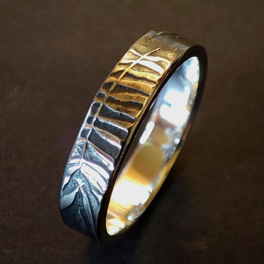 Sterling Silver Fern Ring