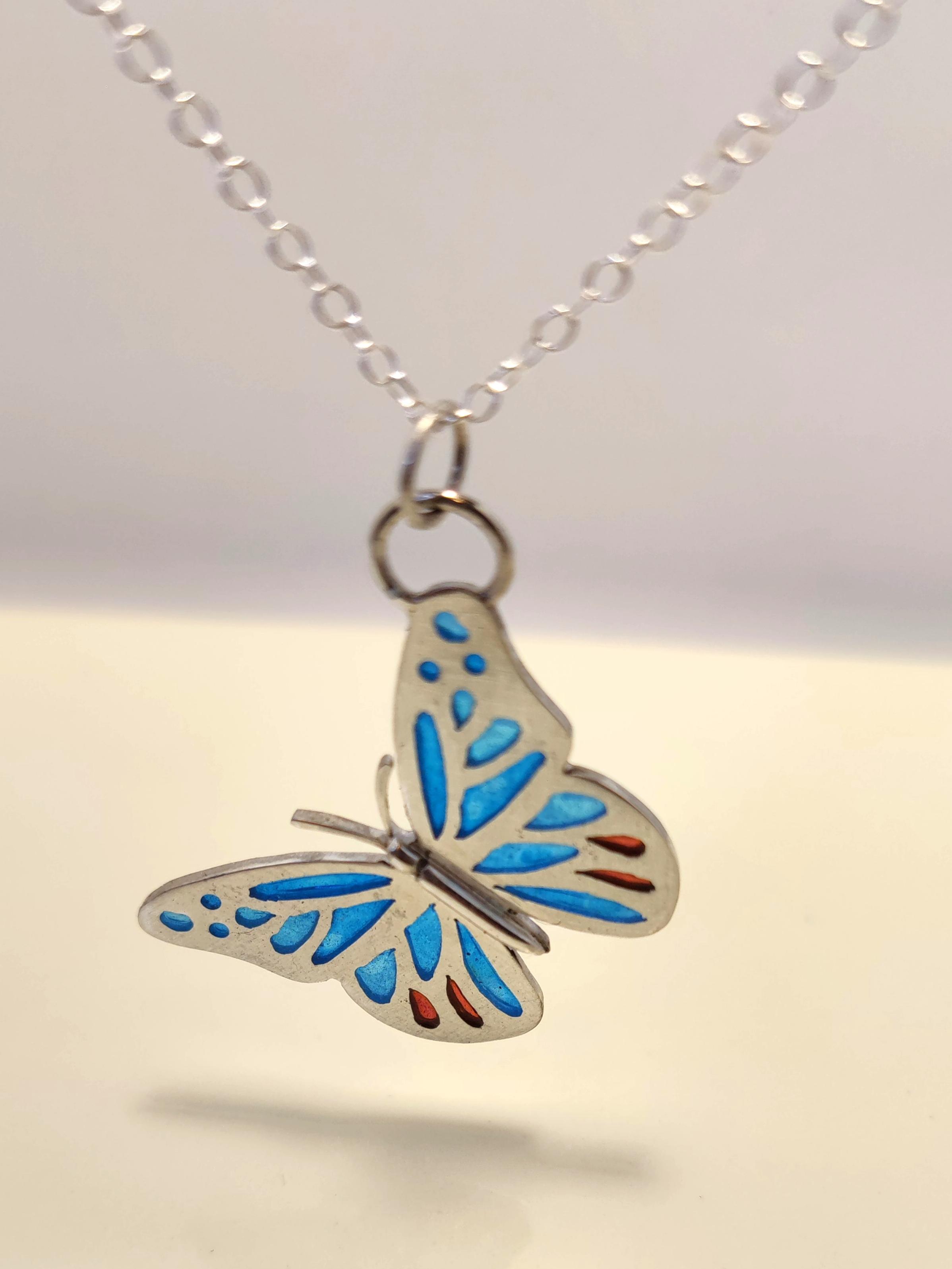 Sterling Silver Butterfly Pendant