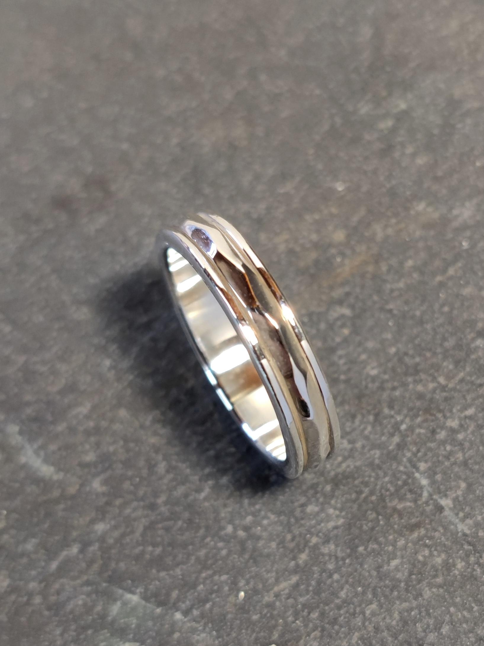 Sterling Silver Aurora Spinning Ring