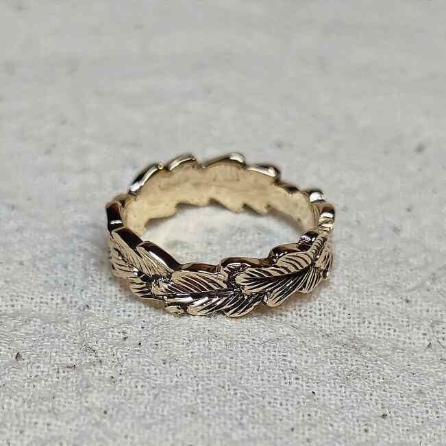 9ct Gold Oak Leaf Ring