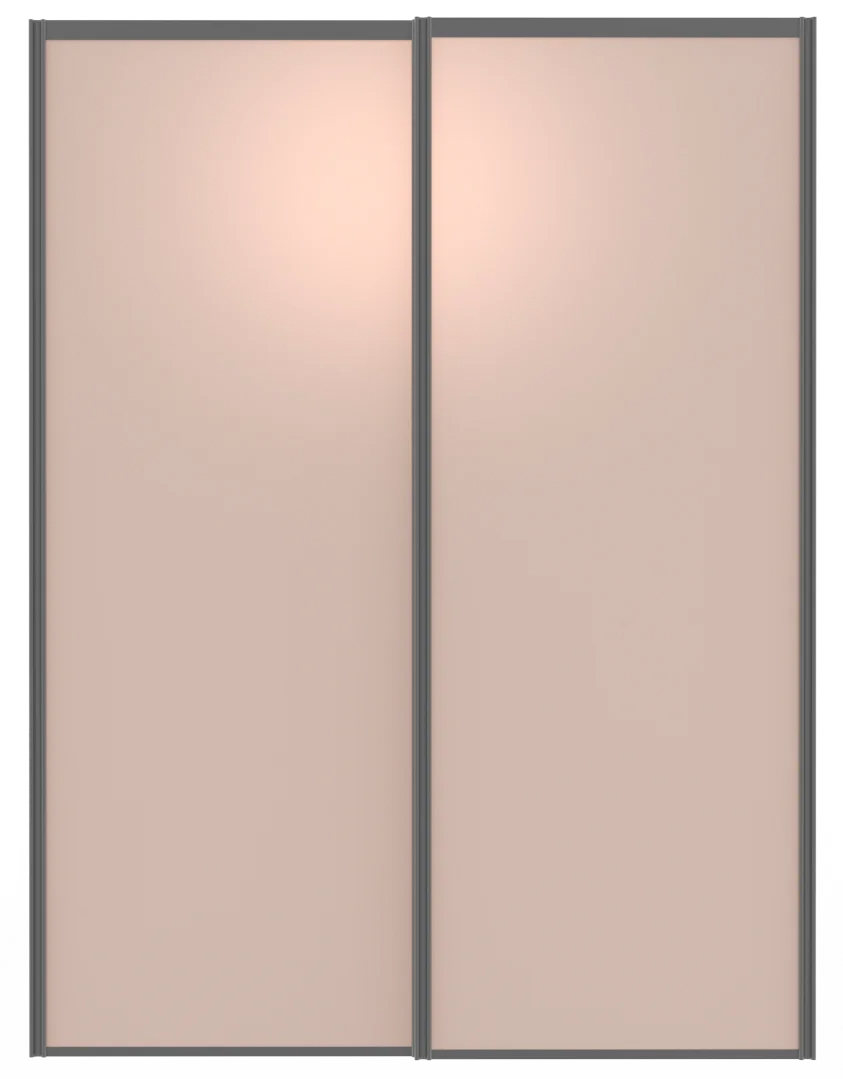 Brooklyn - 2 doors (Bronze Mirror) Frame Graphite - size 2055x1750 ...