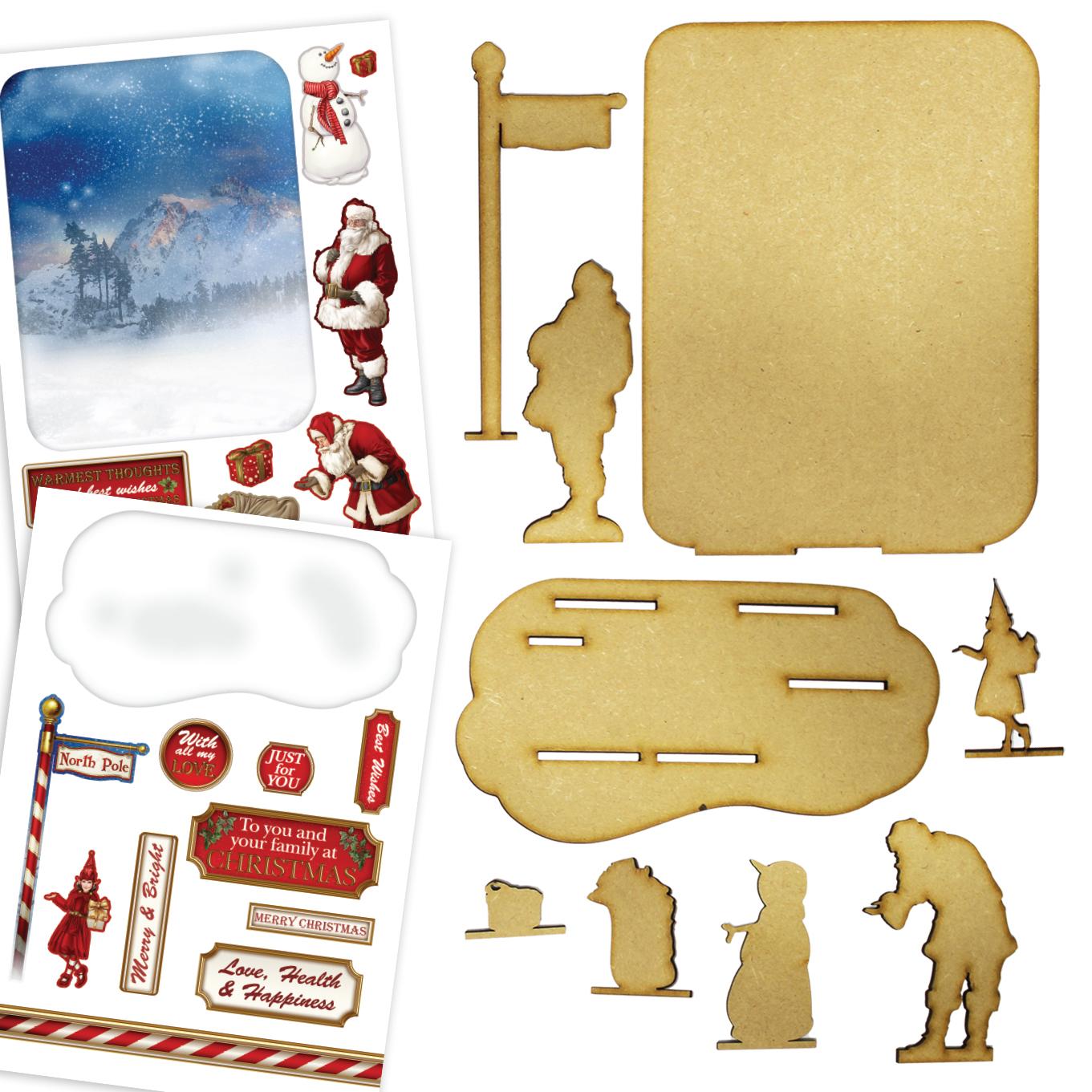 Build A Scene Santa Claus MDF Scene