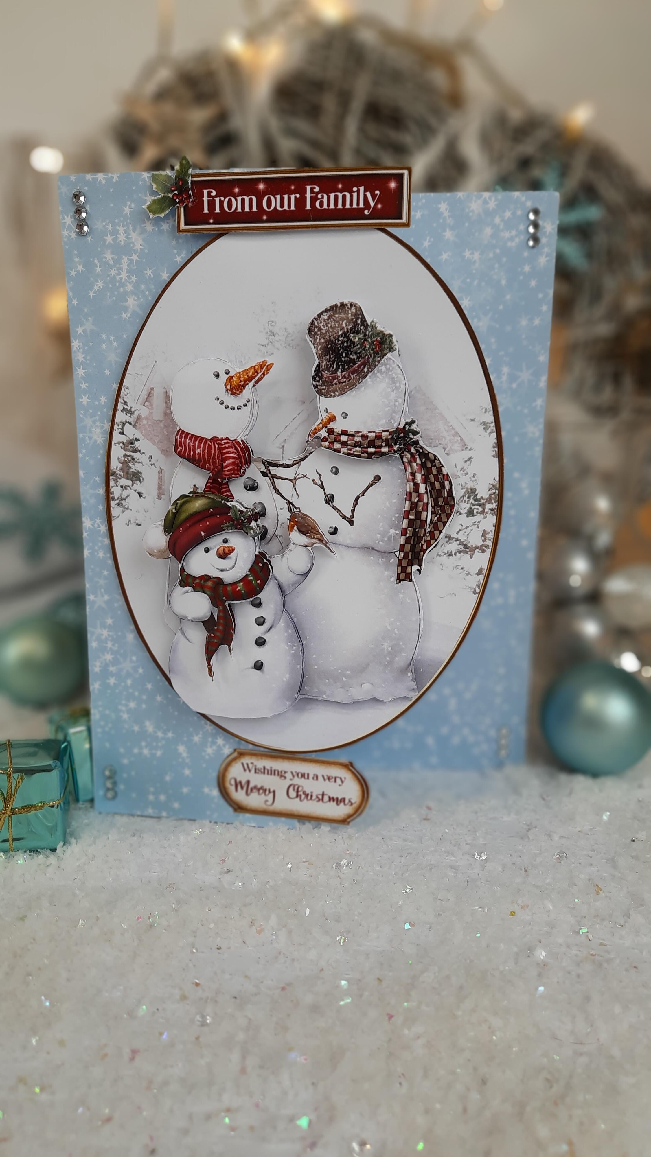 Double Snowman Card Projects