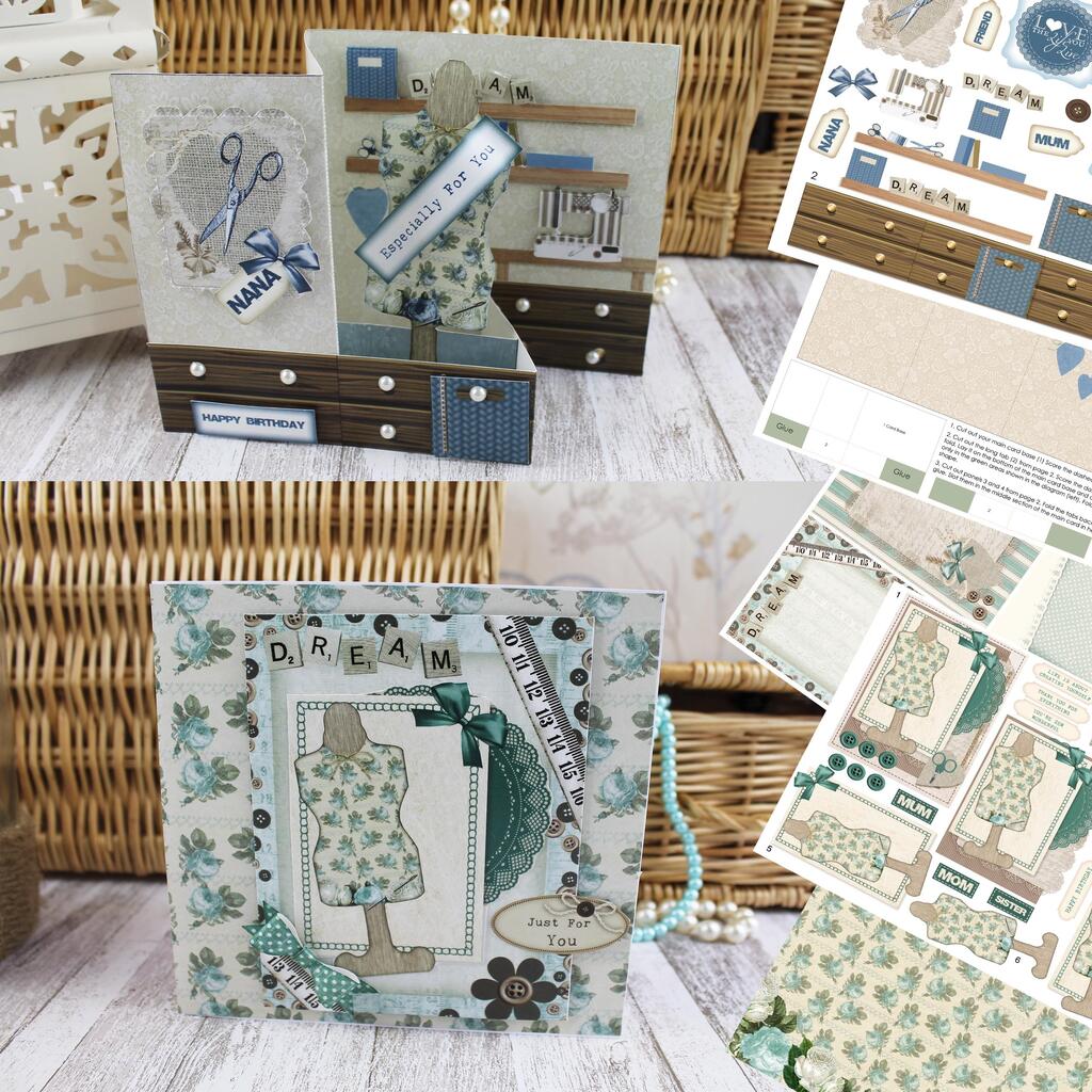 Side Scene and Square Card Haberdashery Project