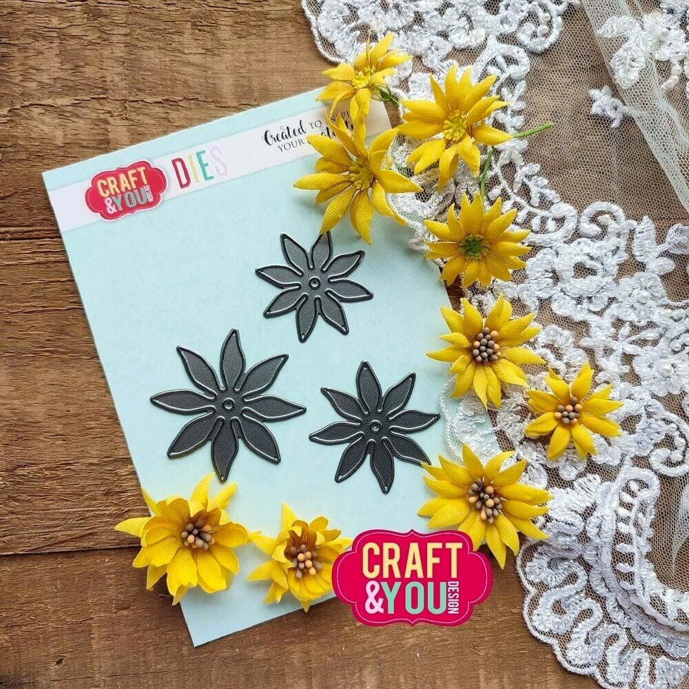 3D Sunflower Flower Die FB3416