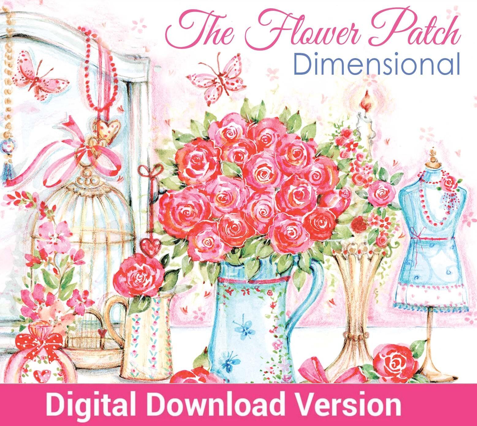 Flower Patch Dimensional Digital Download Collection CM160