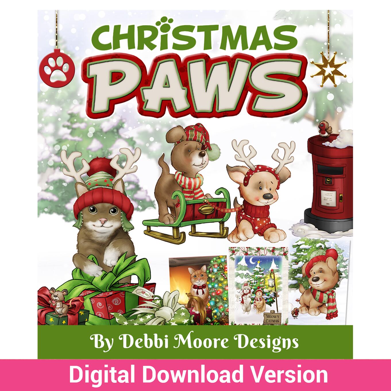CAC35D Christmas Paws Digital Collection Download