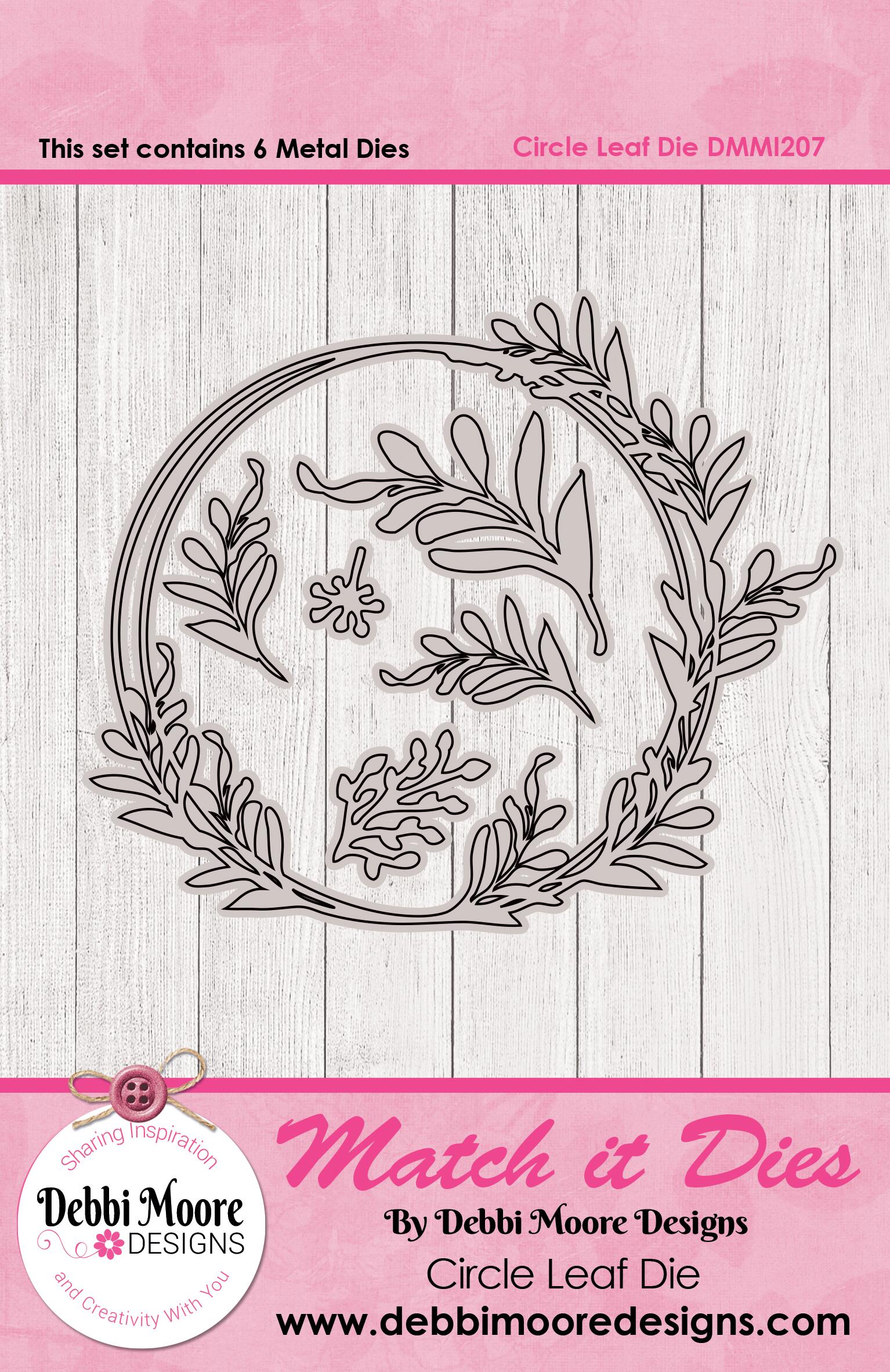FB3681 Entwine Leaf Circle Metal Die Set
