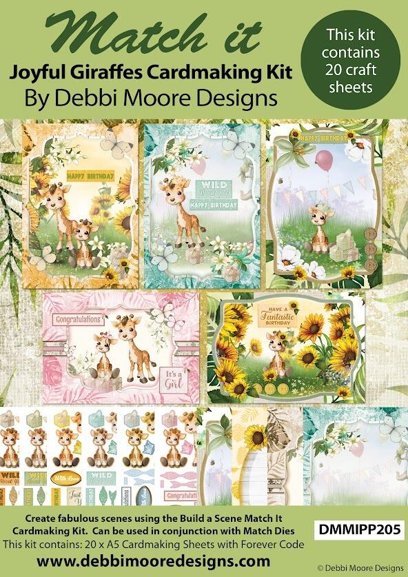 FB3683 Joyful Giraffe Match It Cardmaking kit
