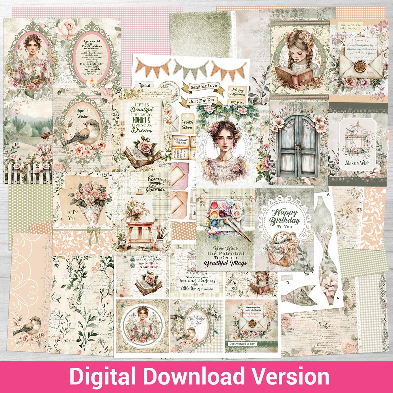 CCW13/PP008D Spring Moments Topper Kit Digital Download