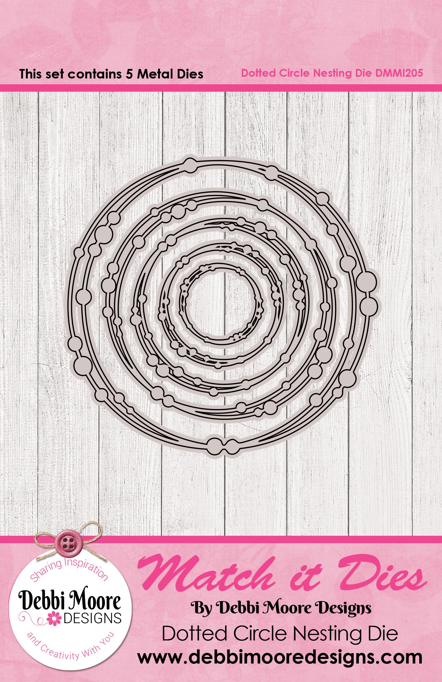 CAC22/PU01 Match It Entwine Dotted Circle Nesting Metal Die Set