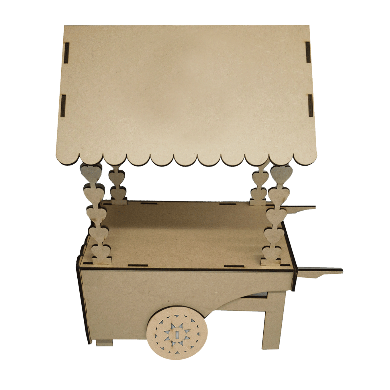 MDF Dimensional - Candy Cart