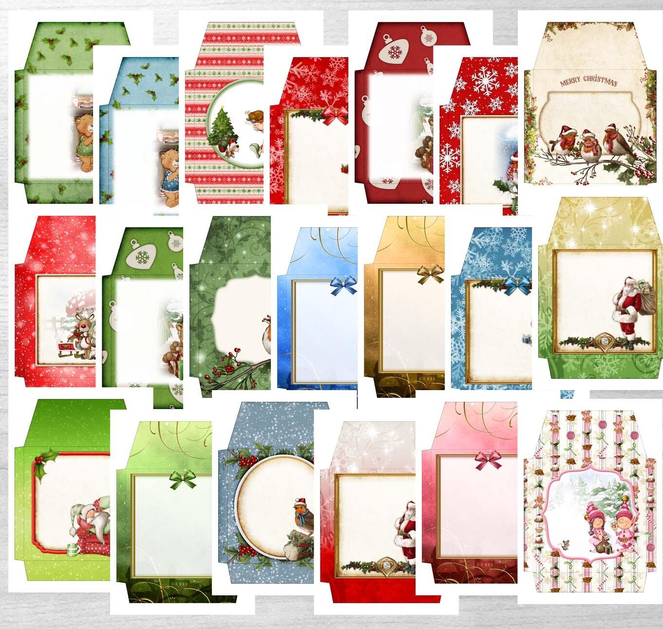 Christmas Envelopes Digital Download kit