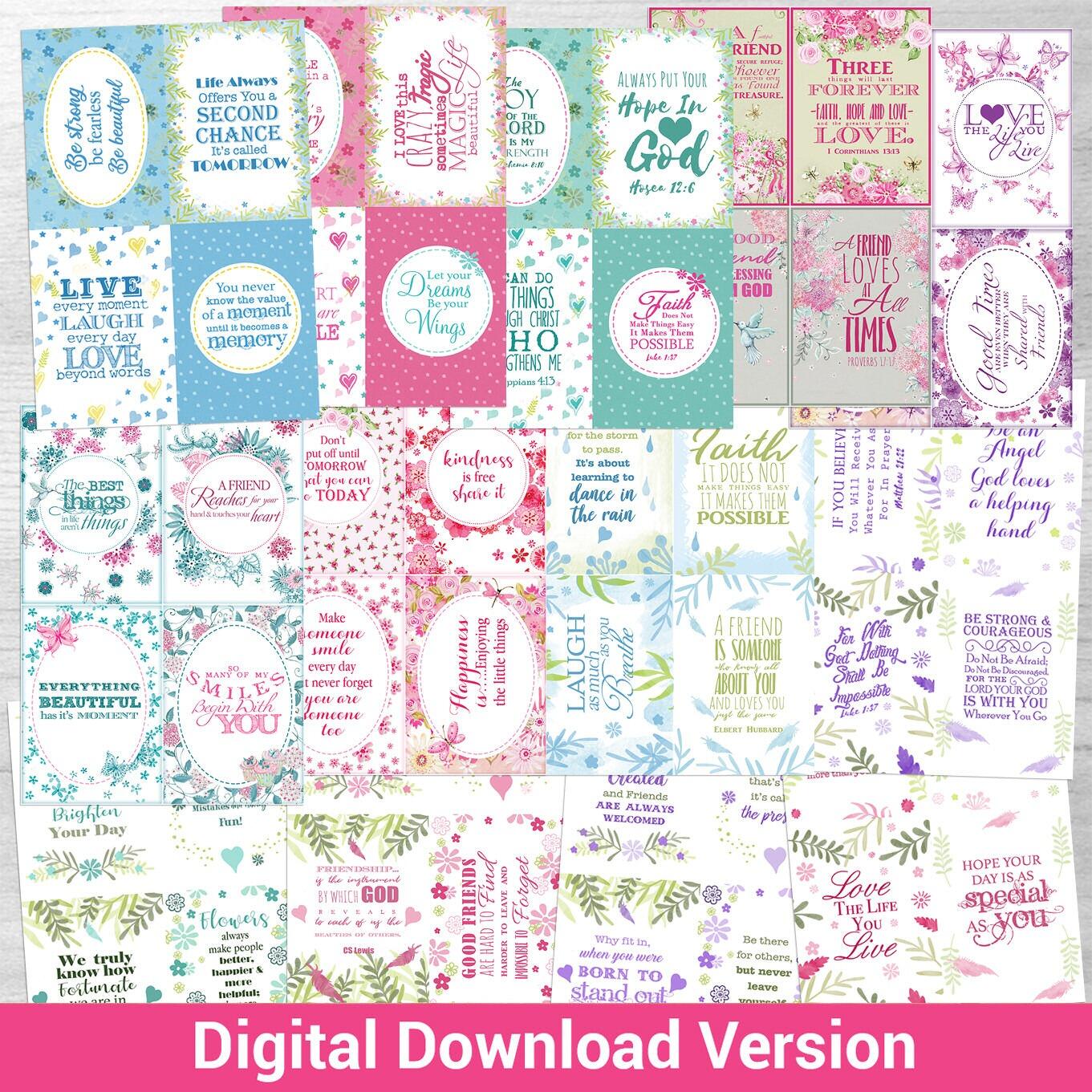 Life Quotes Cardmaking Topper Kit Digital Download CU090