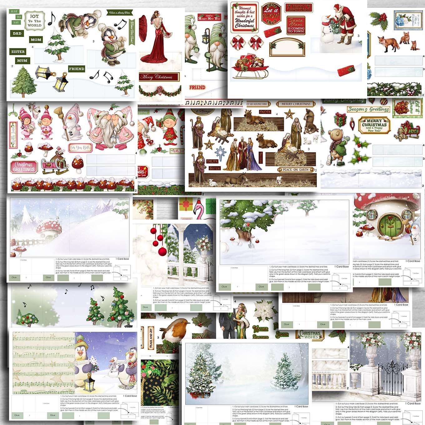 Christmas Side Scene Cardmaking Kit with Forever Code