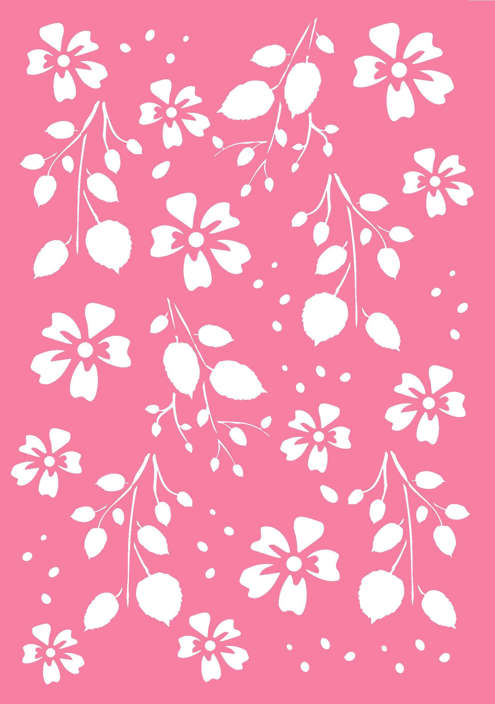 A5 Embossing Stencil - Spring Symphony