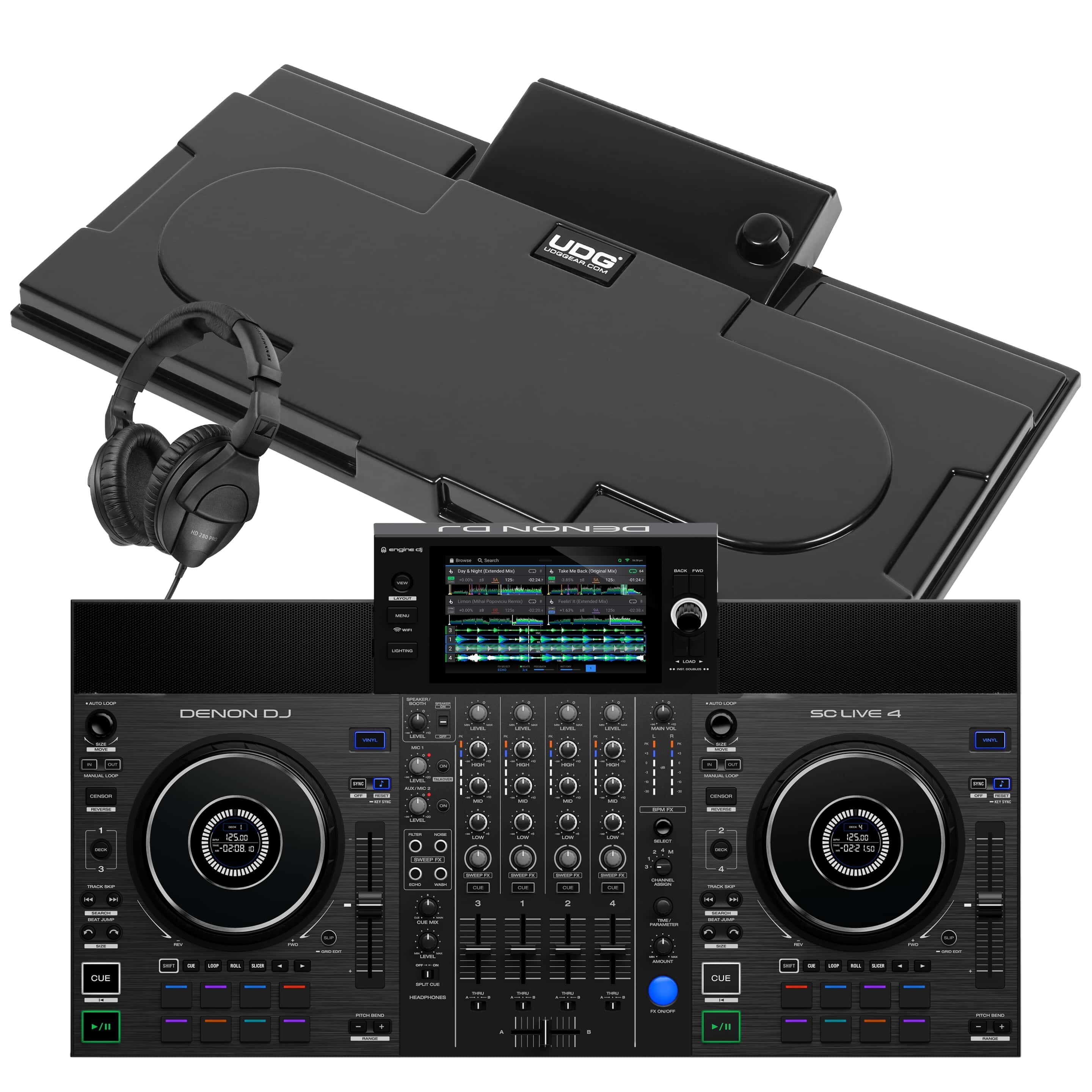 Denon DJ SC LIVE 4 & UDG Cover Bundle