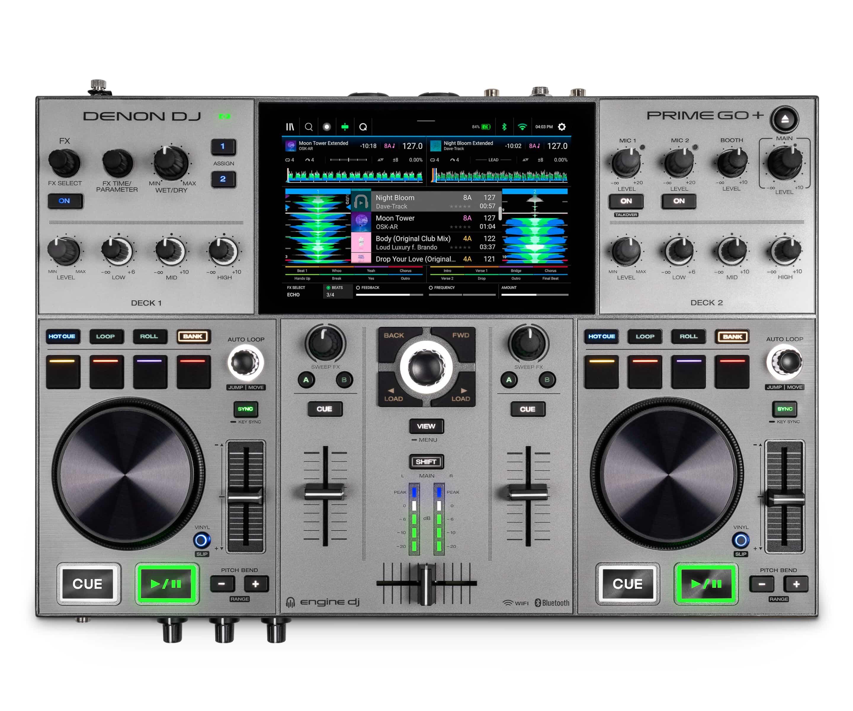 Denon DJ PRIME GO+ Professional Portable DJ Console - B Stock