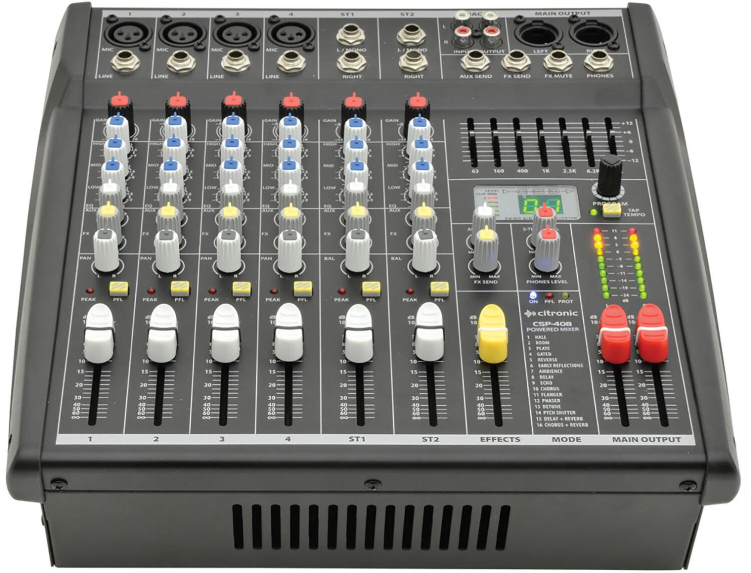 Citronic CSP-408 powered mixer 400W
