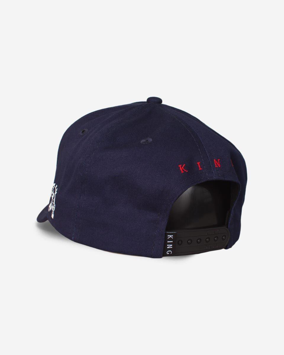 Whitechaple Varsity Curved Peak Cap - Ink Blue | Kazam Headshop