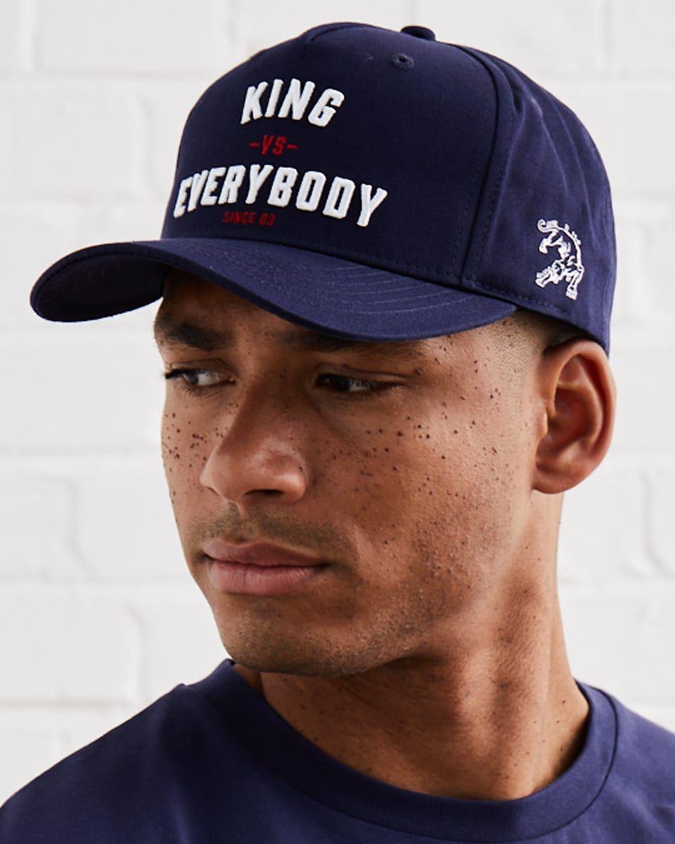 Whitechaple Varsity Curved Peak Cap - Ink Blue | Kazam Headshop