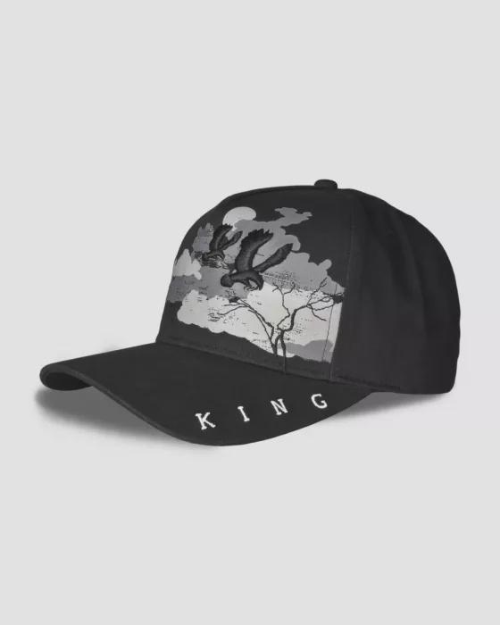 King Apparel "Explorer" Curved Peak Cap - Black | AW22