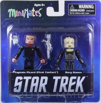 Star Trek Captain Picard (First Contact) and Borg Queen Minimates ...