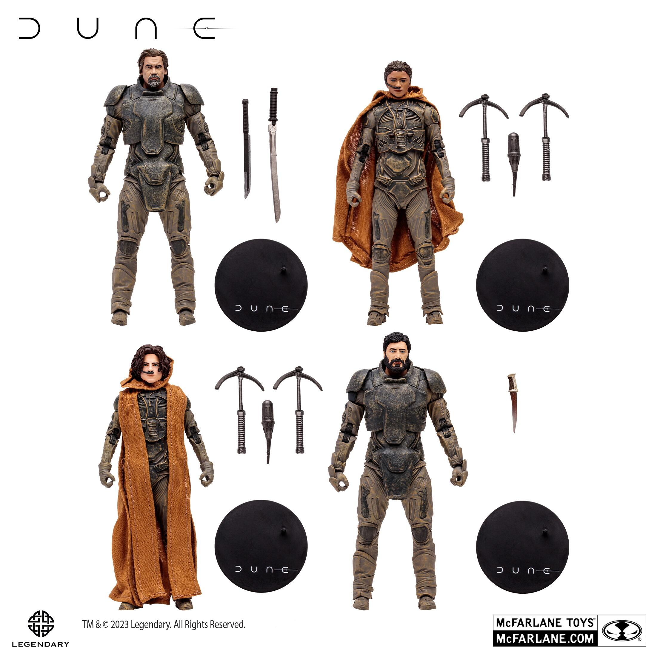 Dune: Part 2 Movie 7 Inch Scale Action Figure 4-Pack - Gurney Halleck ...