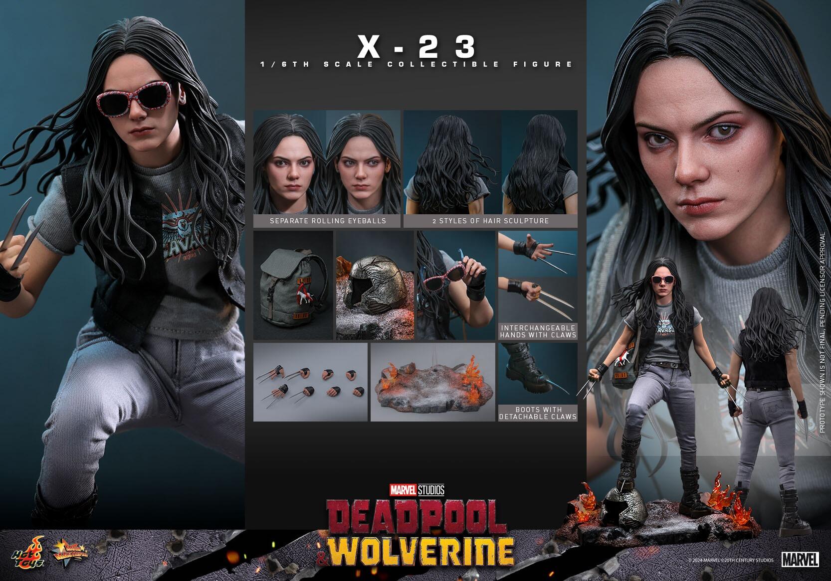 *PRE-ORDER X-23 - Marvel Deadpool & Wolverine Hot Toys Collectibles 1/6 Scale Action Figure