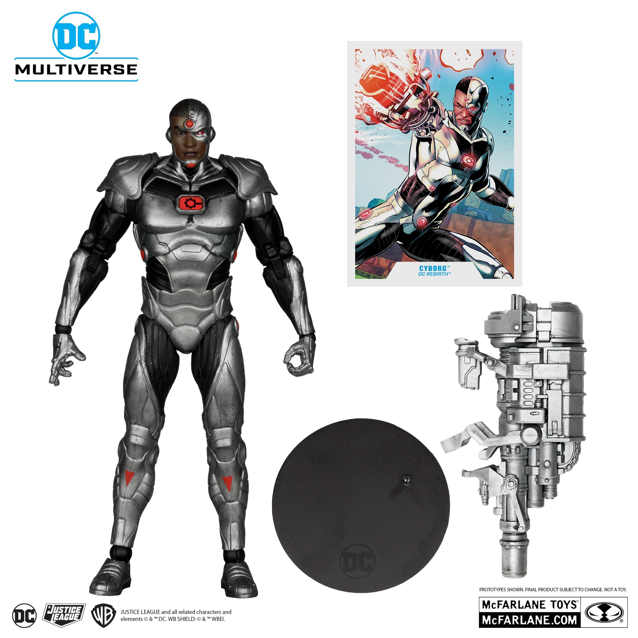 DC Multiverse 7 Inch Action Figure - Cyborg (DC Rebirth)