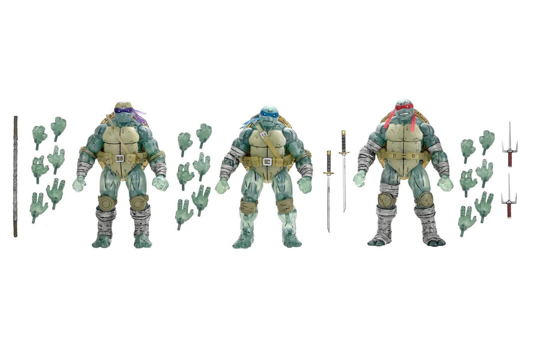 Teenage Mutant Ninja Turtles Comic 7 Inch Ultimate Action Figure 3-Pack ...