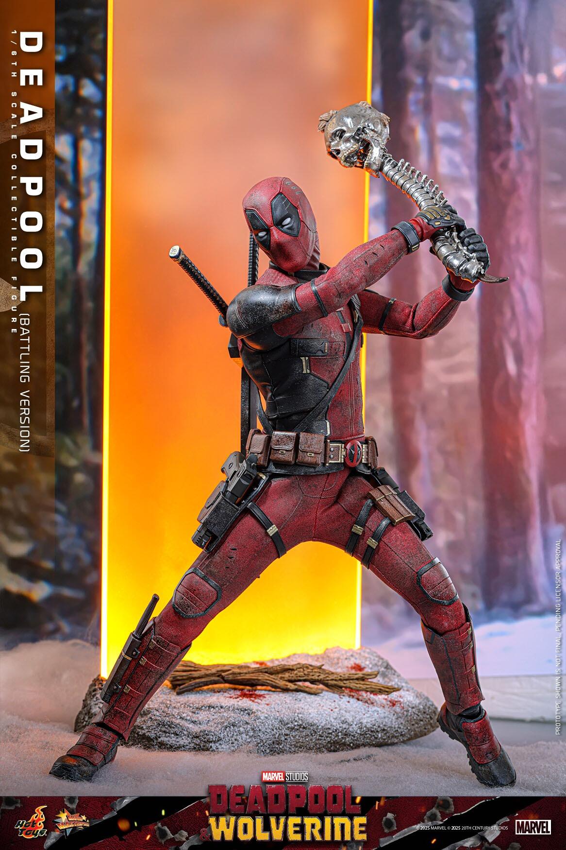 Deadpool (Battling Version)- Deadpool & Wolverine Marvel Hot Toys ...