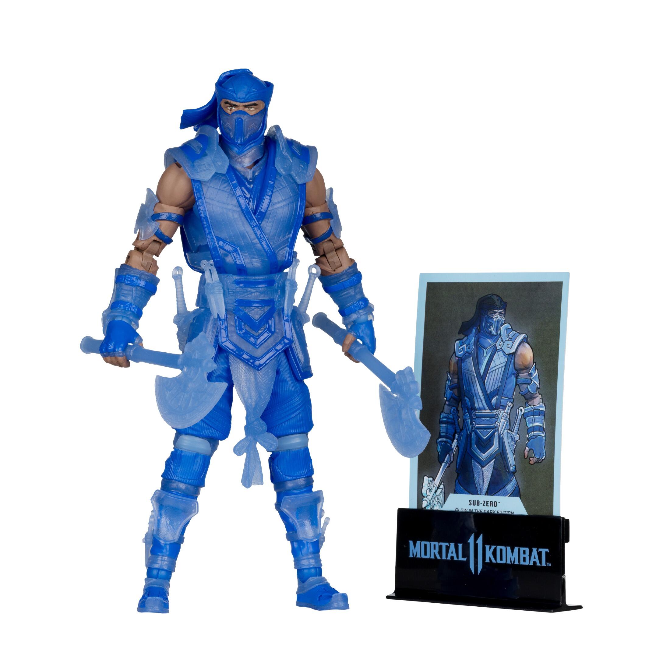 Mortal Kombat 7 Inch Action Figure - Sub-Zero (Glow In The Dark) (Gold ...