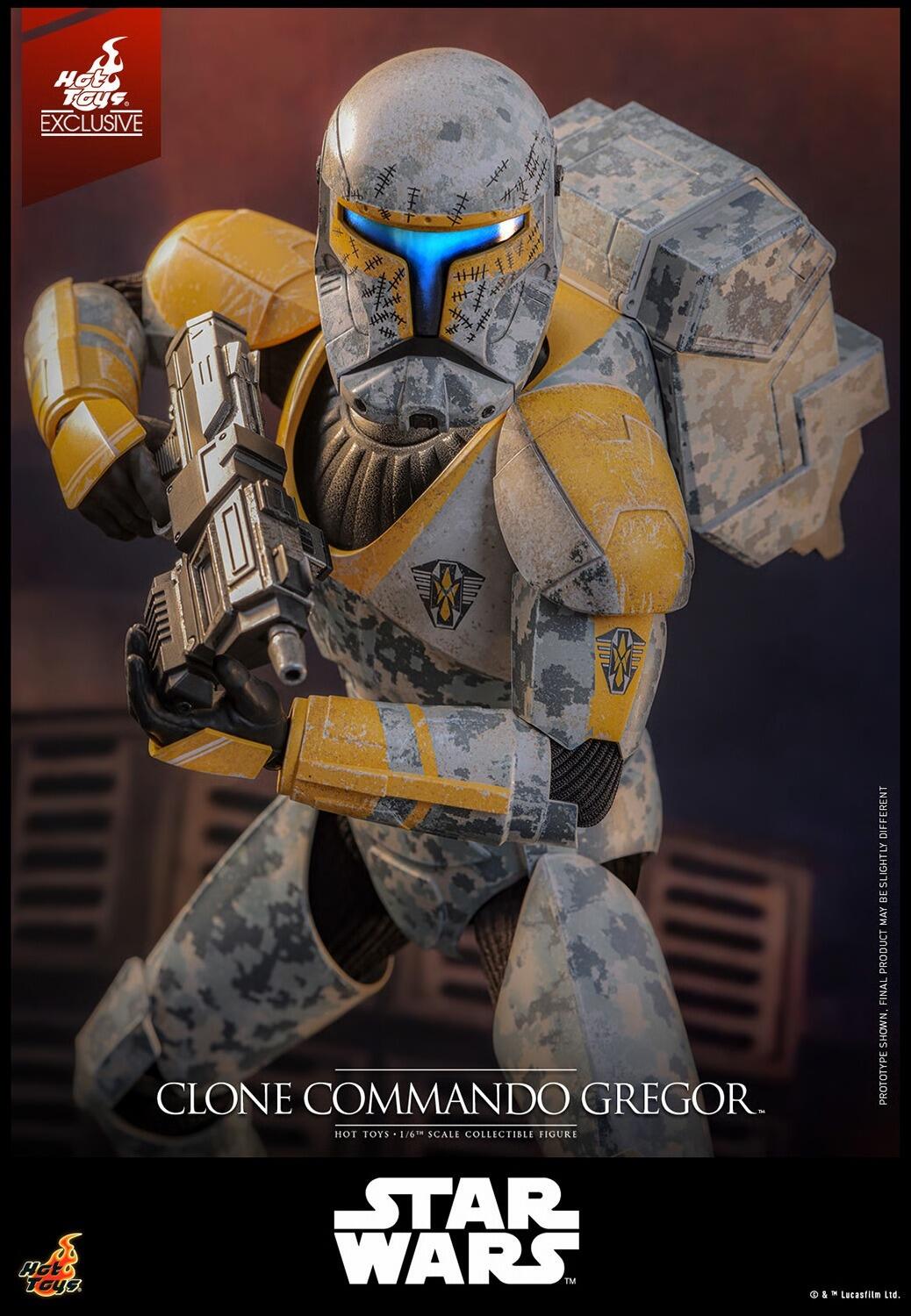 Clone Commando Gregor - Star Wars: The Clone Wars Hot Toys Collectibles ...