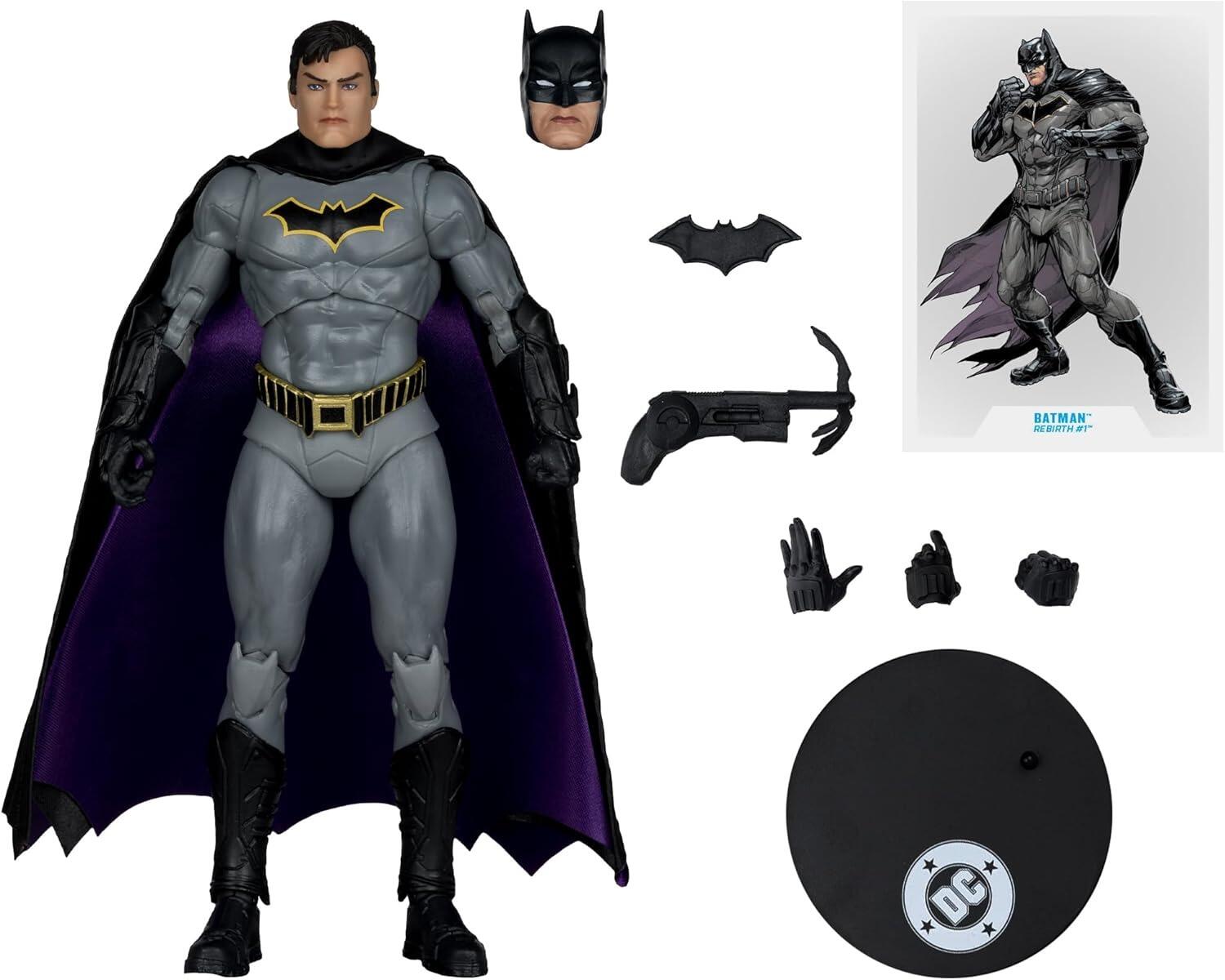 DC Multiverse 7 Inch Action Figure - Batman (DC Rebirth #1) (Gold Label)
