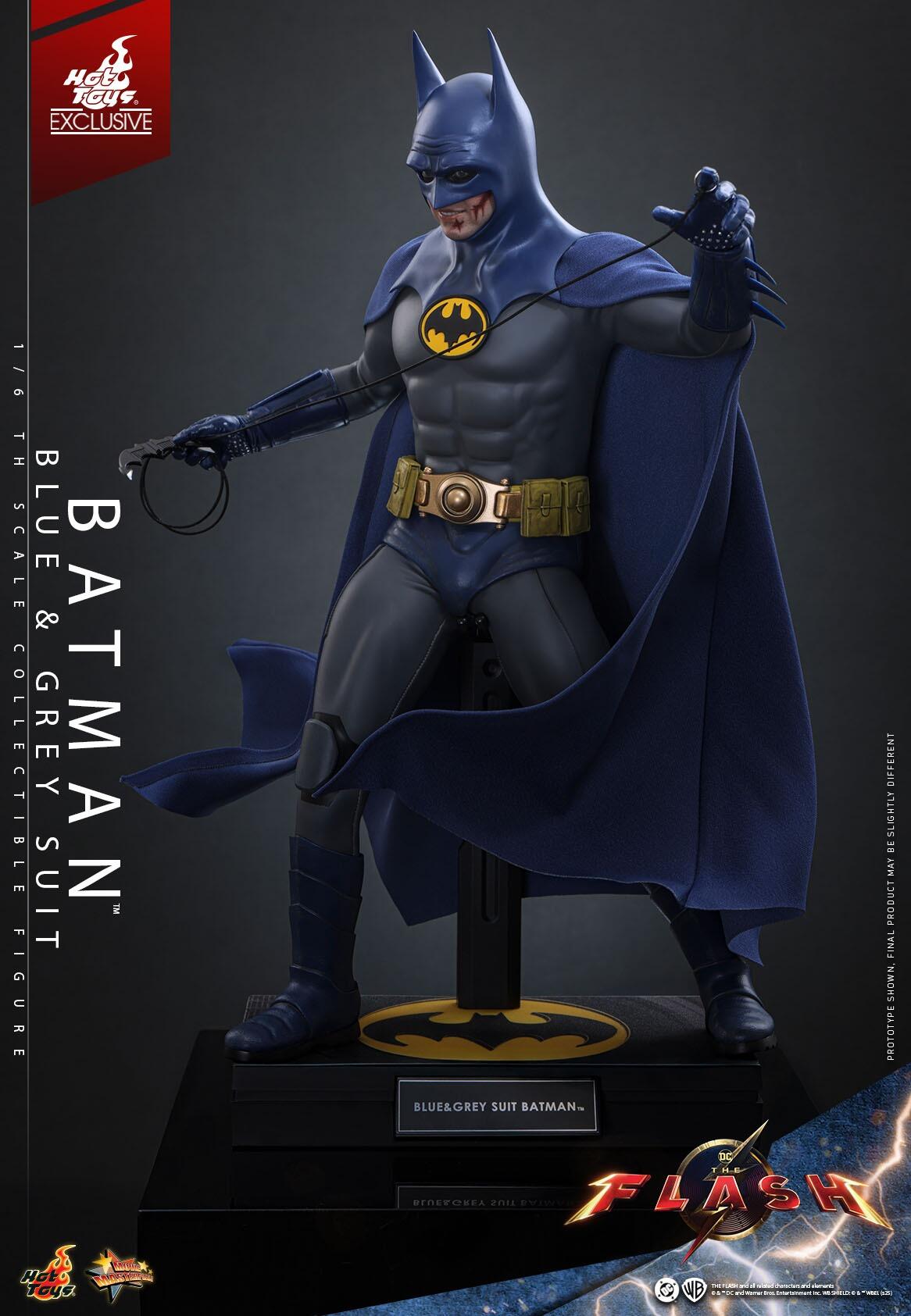 Batman (Blue/Grey Suit)- The Flash Hot Toys Exclusive Collectibles 1/6 ...