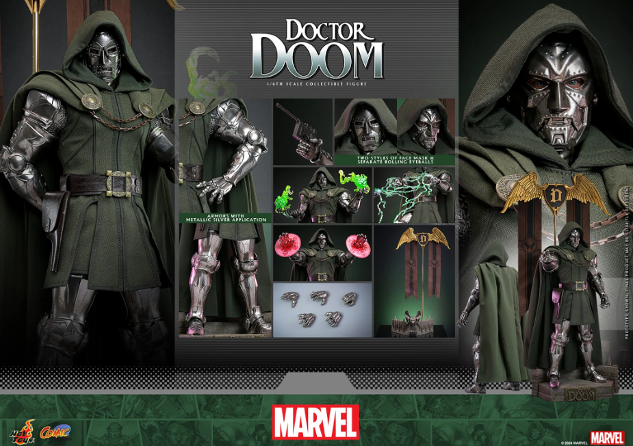 PRE ORDER Doctor Doom Marvel Fantastic Four Hot Toys Collectibles 1 6 Scale Action Figure