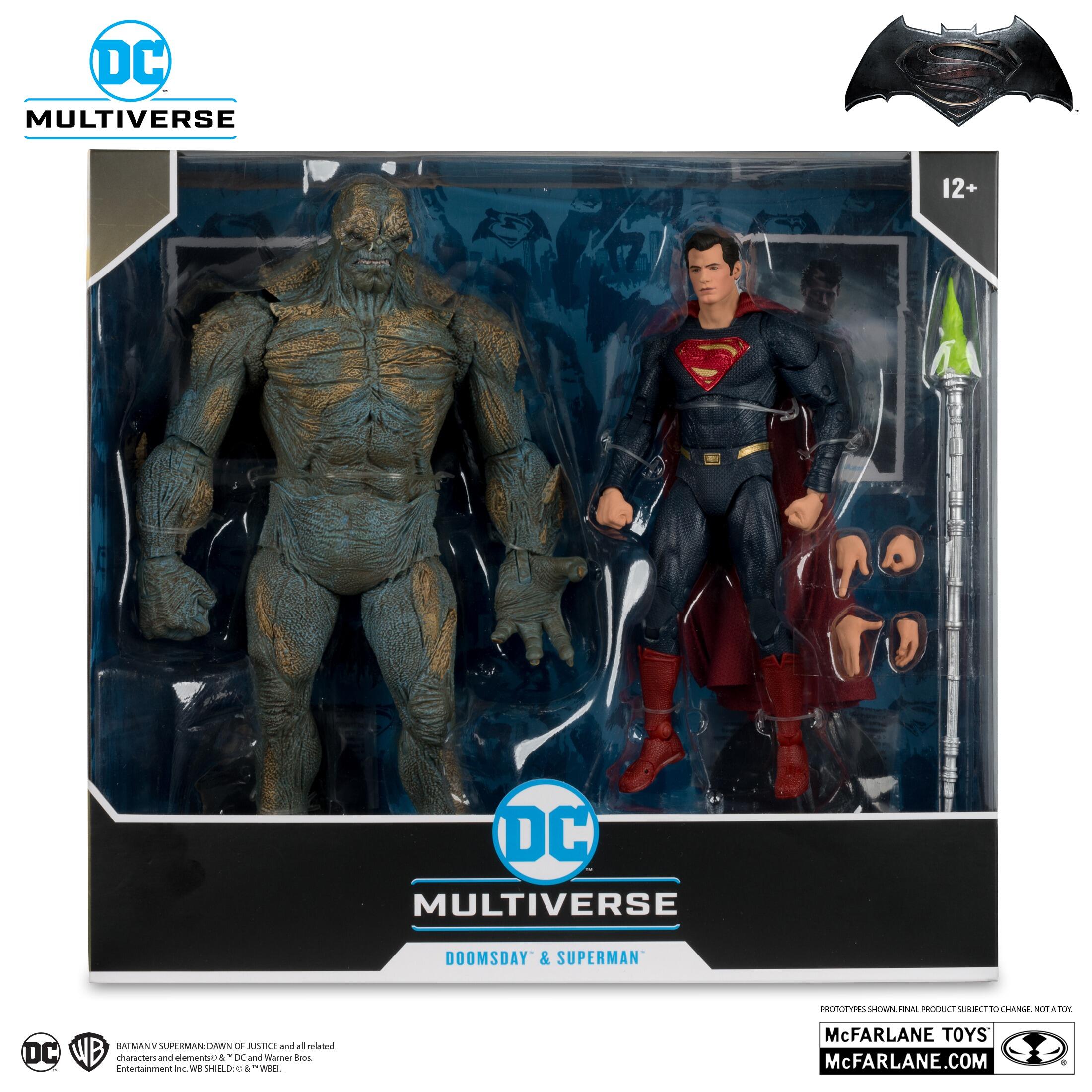 DC Multiverse Batman V Superman: Dawn of Justice 7 Inch Action Figure 2-pack - Superman vs Doomsday