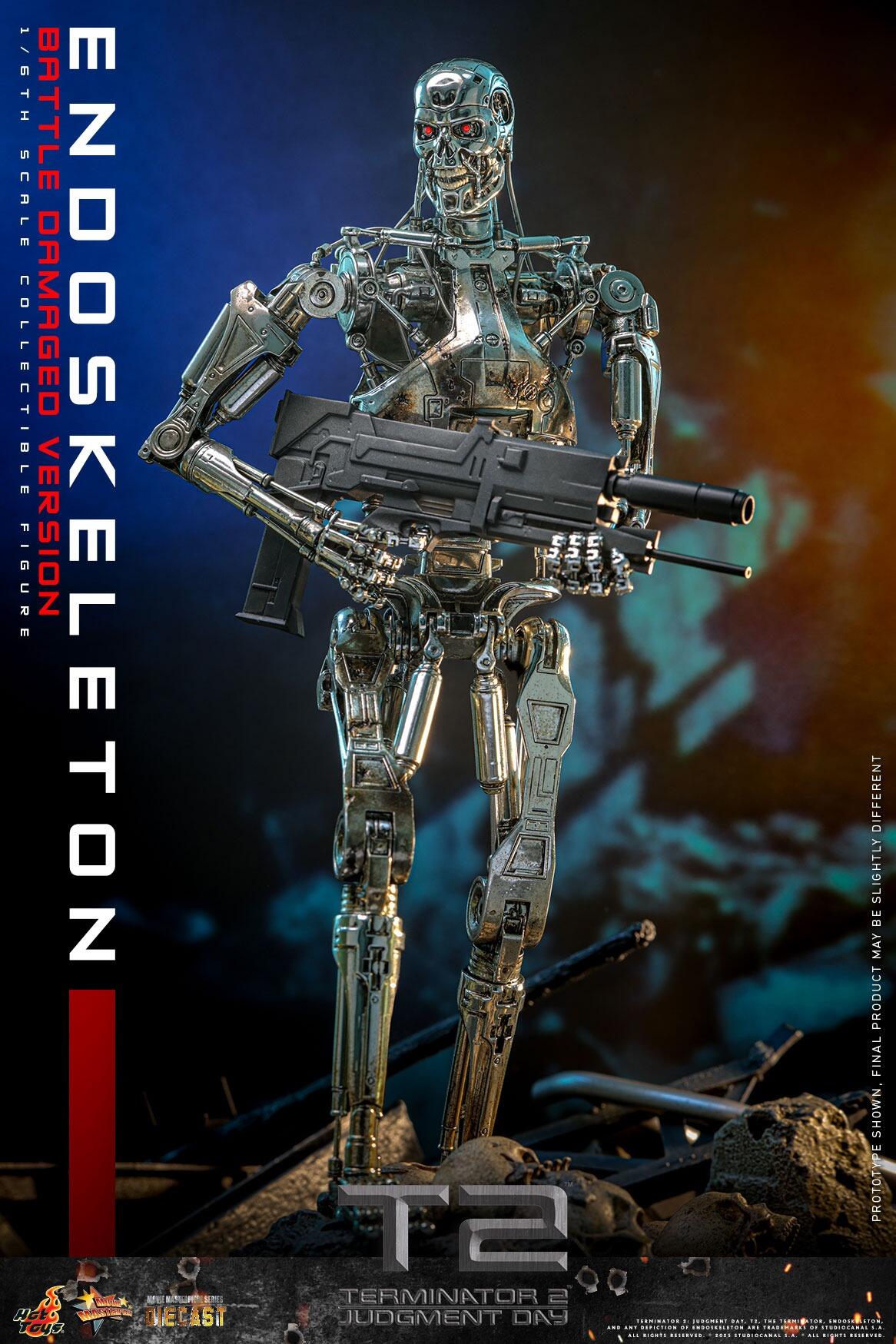 *PRE-ORDER Endoskeleton (Battle Damaged) - Terminator 2 Hot Toys Collectibles 1/6 Scale Action ...