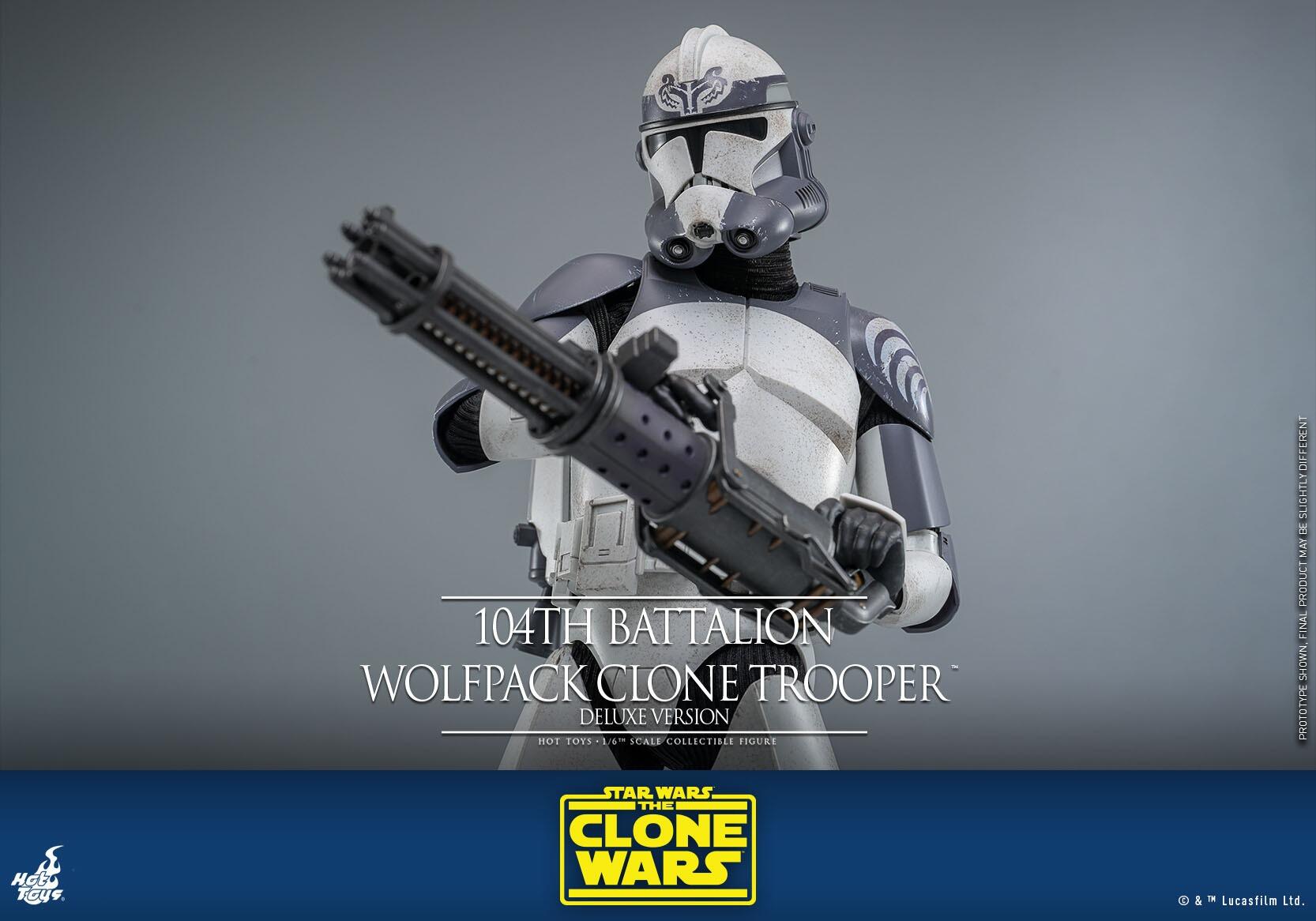 *PRE-ORDER 104th Battalion Wolfpack Clone Trooper (Deluxe) - Star Wars: The Clone Wars Hot Toys ...